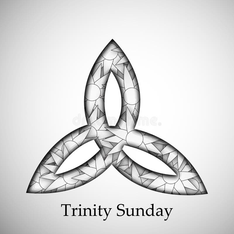 Illustration of Trinity Sunday Background Stock Vector - Illustration ...