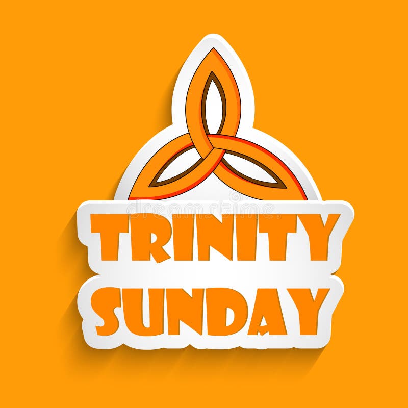 Illustration of Trinity Sunday Background Stock Vector - Illustration ...