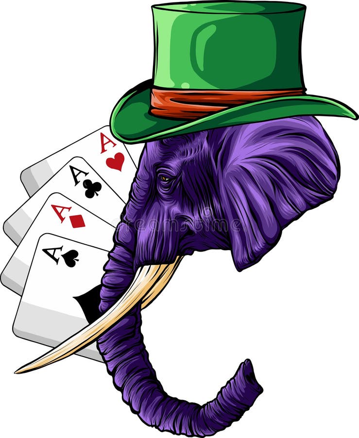 Elephant Head with American Indian Chief Headdress. Stock Vector ...