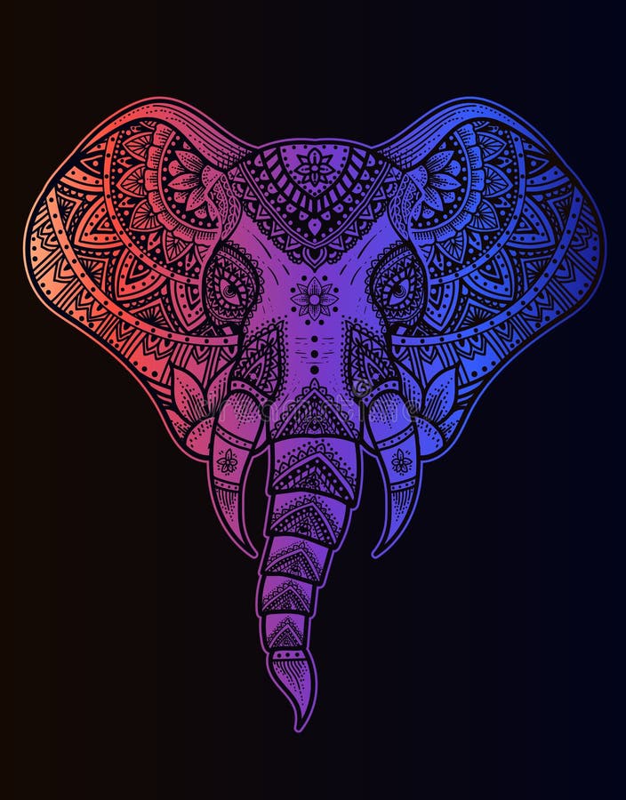 Elephant Mandala Stock Illustrations – 2,509 Elephant Mandala Stock ...