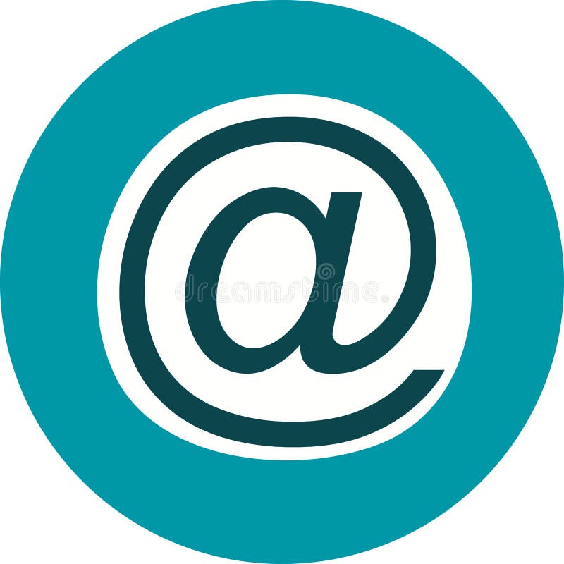 Illustration Email Address Icon for Personal and Commercial Use. Stock ...