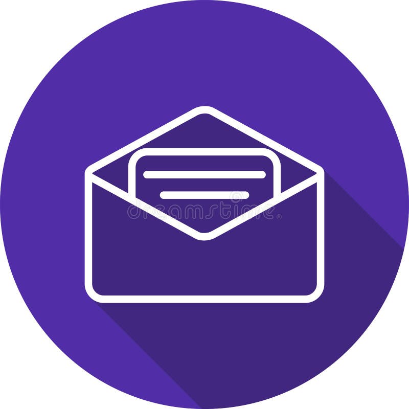 Illustration of Email Logos on a White Background Stock Illustration ...