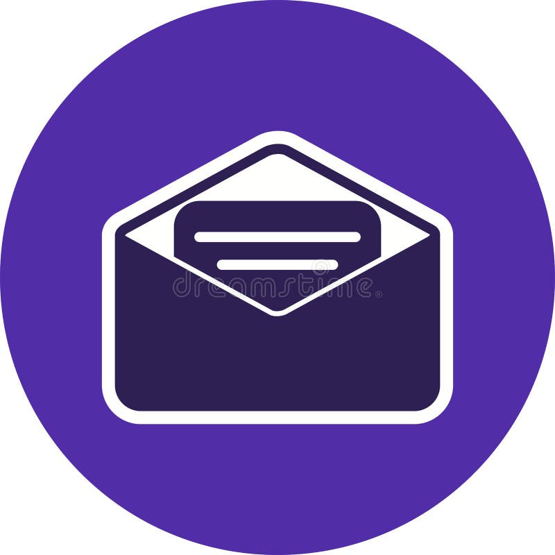 Illustration of Email Logos on a White Background Stock Illustration ...