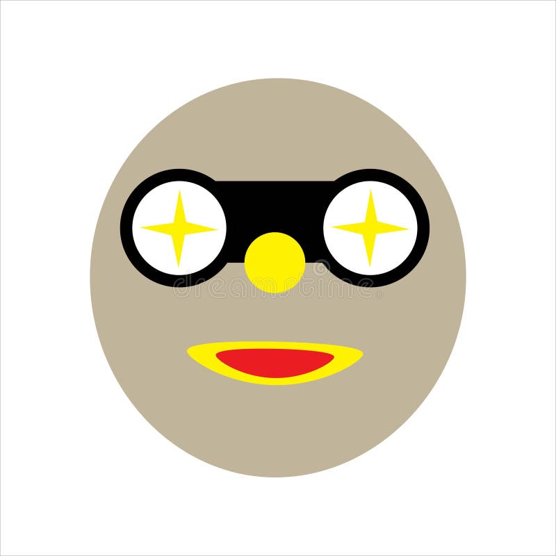 This is Illustration of Emoticon Face Impressed Stock Vector ...