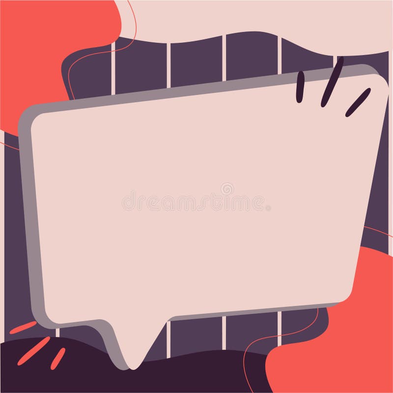 Illustration of Empty Big Chat Box for Waiting for New Surprising ...