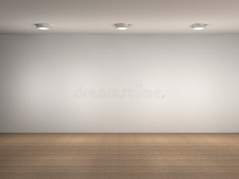 Illustration of a Empty Gallery Wall Stock Illustration - Illustration ...