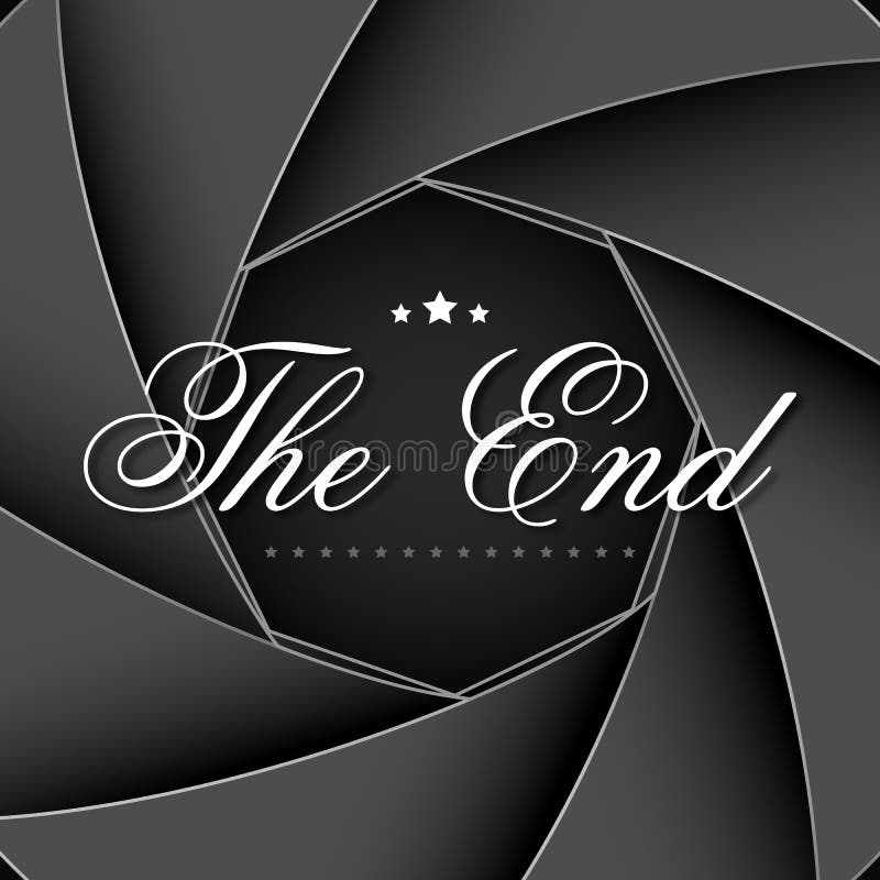 The End Screen stock vector. Illustration of projection - 30273401