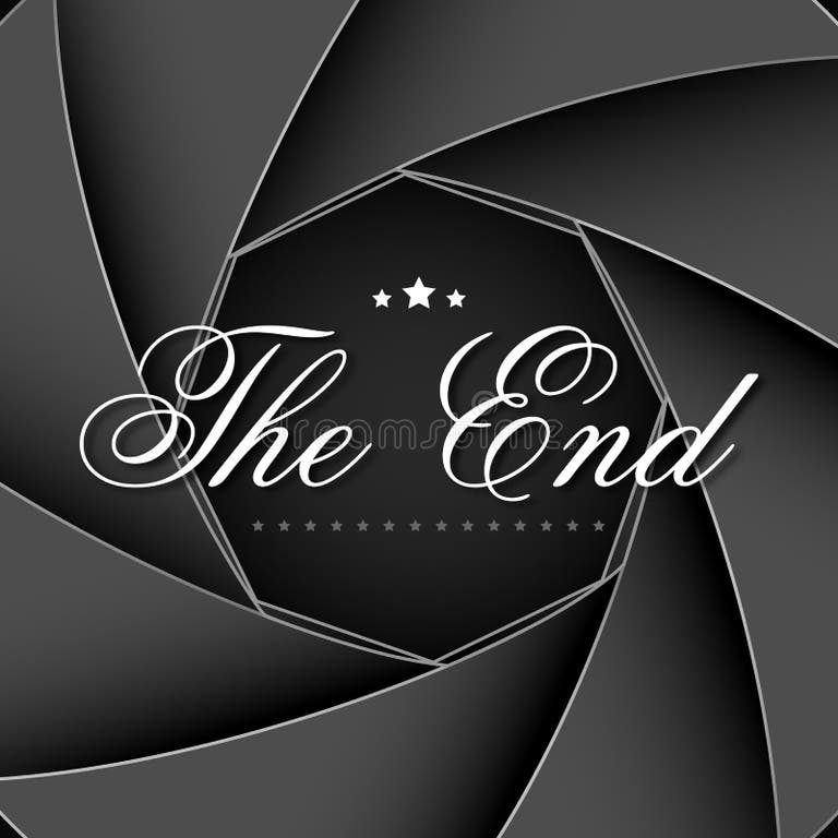The End Screen stock vector. Illustration of projection - 30273401