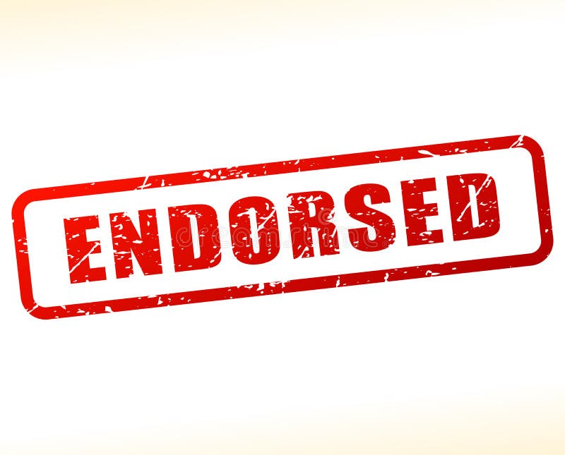 Endorsed Banner Stock Illustrations – 197 Endorsed Banner Stock ...