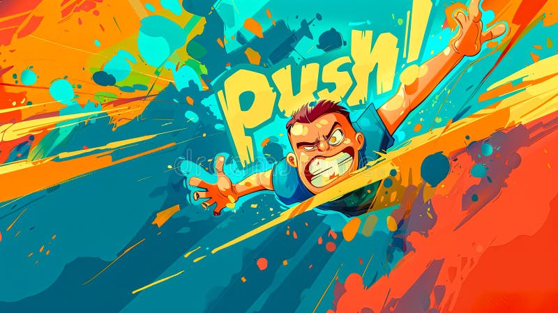 Dynamic Comic Style Superhero in Action Stock Image - Image of comic ...