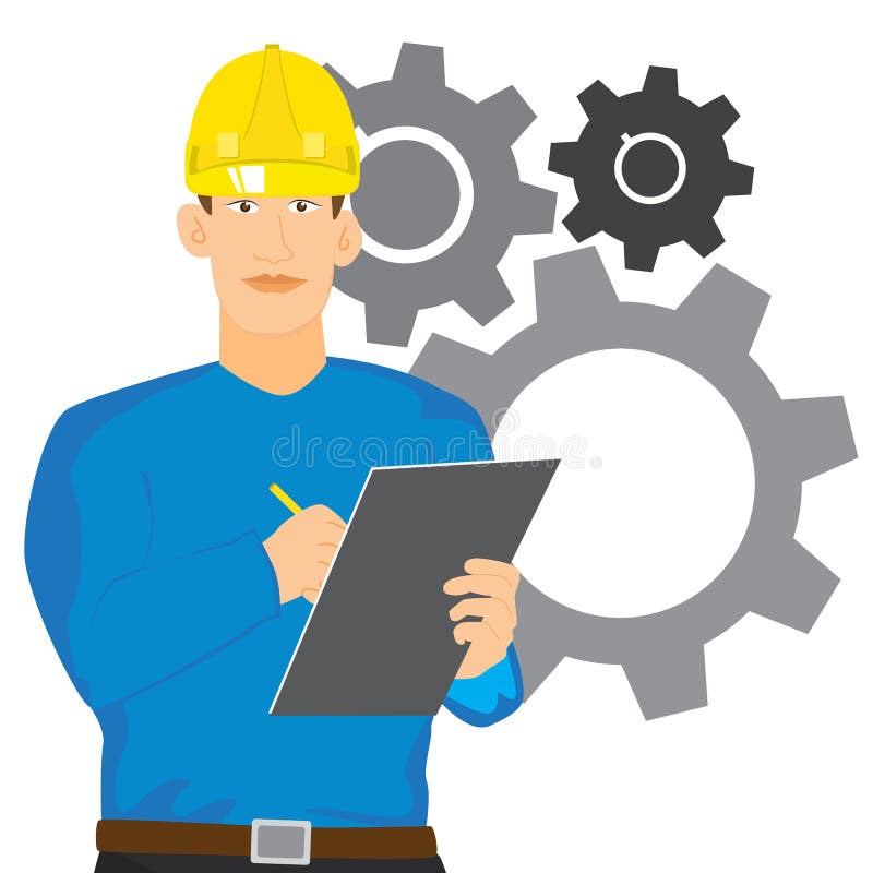 Engineer Checking Stock Illustrations – 871 Engineer Checking Stock ...