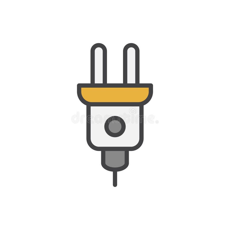 Remove Plug In After Use The Power Cord Stock Vector - Illustration of ...