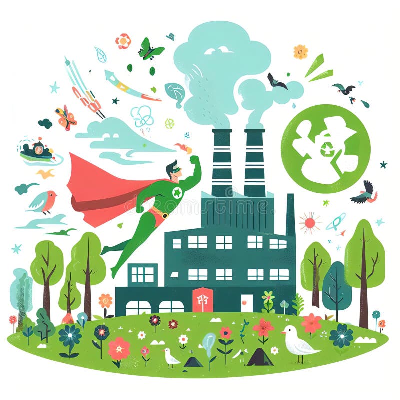 Illustration on the Environmental Theme Save the Planet Stock ...