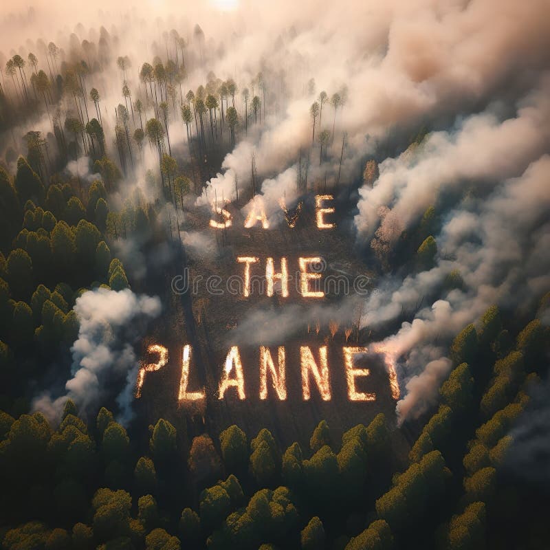 Illustration on the Environmental Theme Save the Planet Stock Image ...