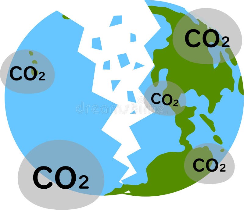 Environmentally Polluted Earth Stock Vector - Illustration of problems ...