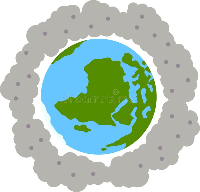 Environmentally Polluted Earth Stock Vector - Illustration of problems ...