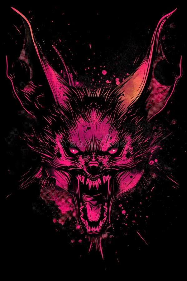 Illustration of Epic Bat in Abstract Style Stock Illustration ...