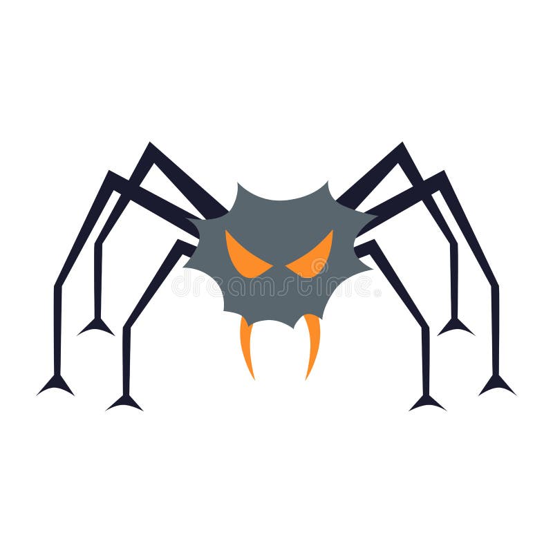 Illustration of Evil Spider. Stock Vector - Illustration of nature ...