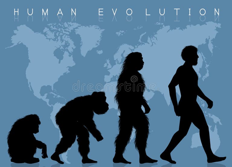Illustration of Evolution Human Stock Illustration - Illustration of ...