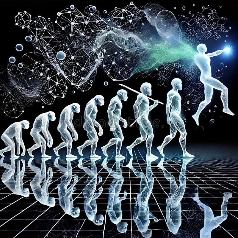 Illustration of the Evolution of Humanity Stock Illustration ...