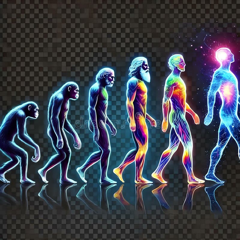 Illustration of the Evolution of Humanity Stock Illustration ...