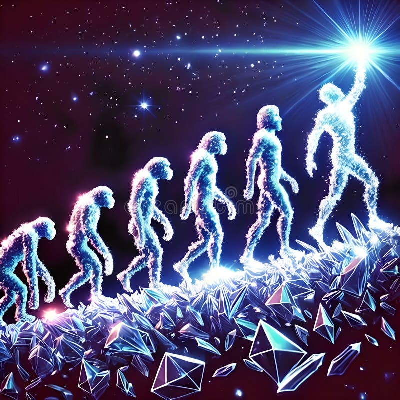 Illustration of the Evolution of Humanity Stock Illustration ...
