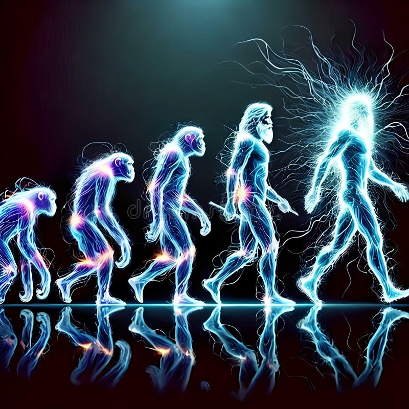 Illustration of the Evolution of Humanity Stock Illustration ...