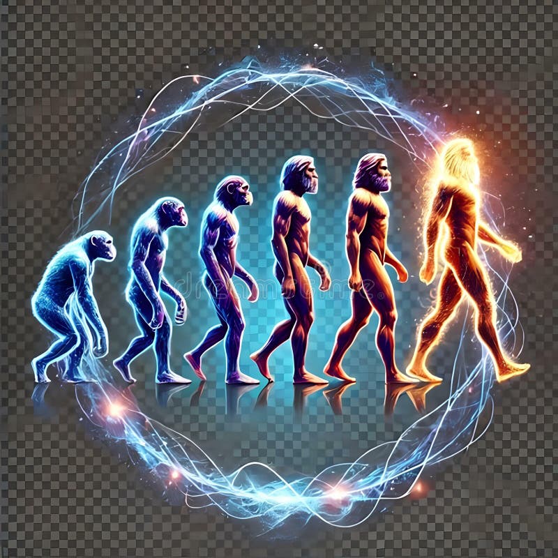 Illustration of the Evolution of Humanity Stock Illustration ...