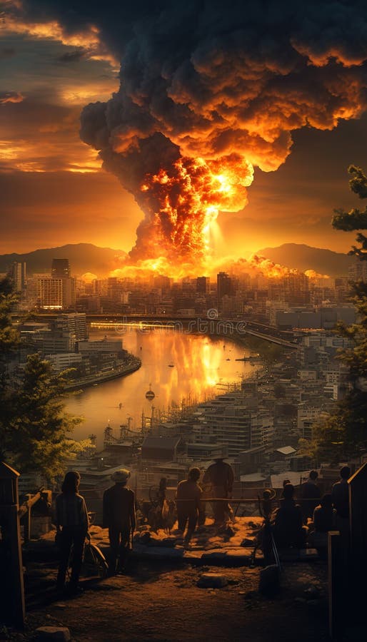 Illustration of Explosion in War. Generative Ai Stock Illustration ...