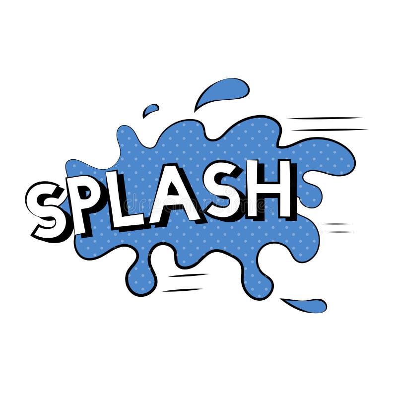 Illustration of Explosive Cartoon SPLASH Stock Illustration ...