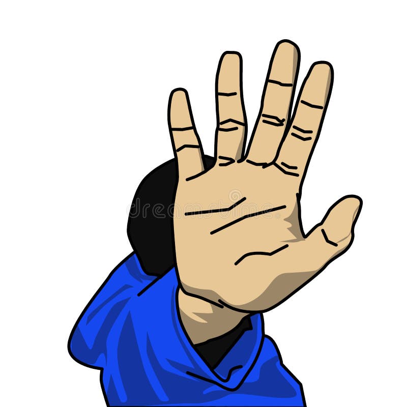 Illustration of Hand Gestures As a Gesture of Apology and Asking for ...