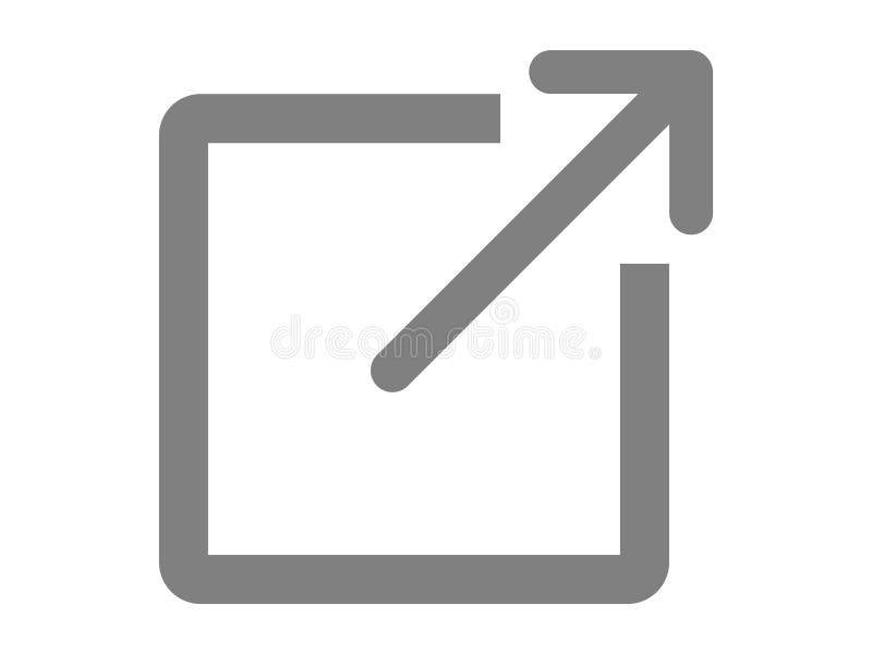 Illustration of External Link Button Icon Stock Vector - Illustration ...