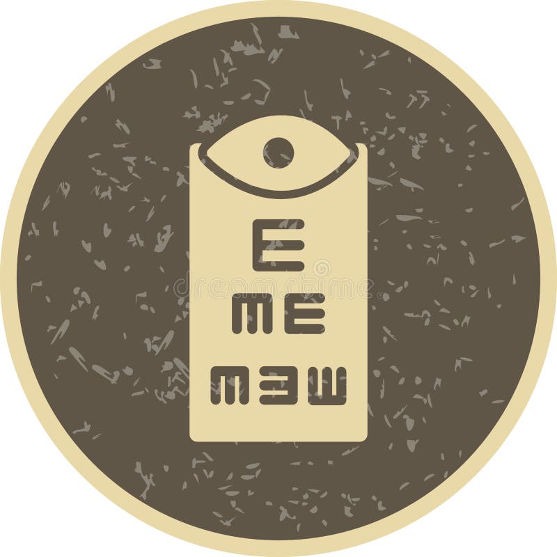 Illustration Eye Test Icon for Personal and Commercial Use. Stock ...