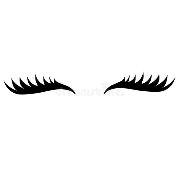 Illustration of Eyelashes Graphic Design Stock Vector - Illustration of ...