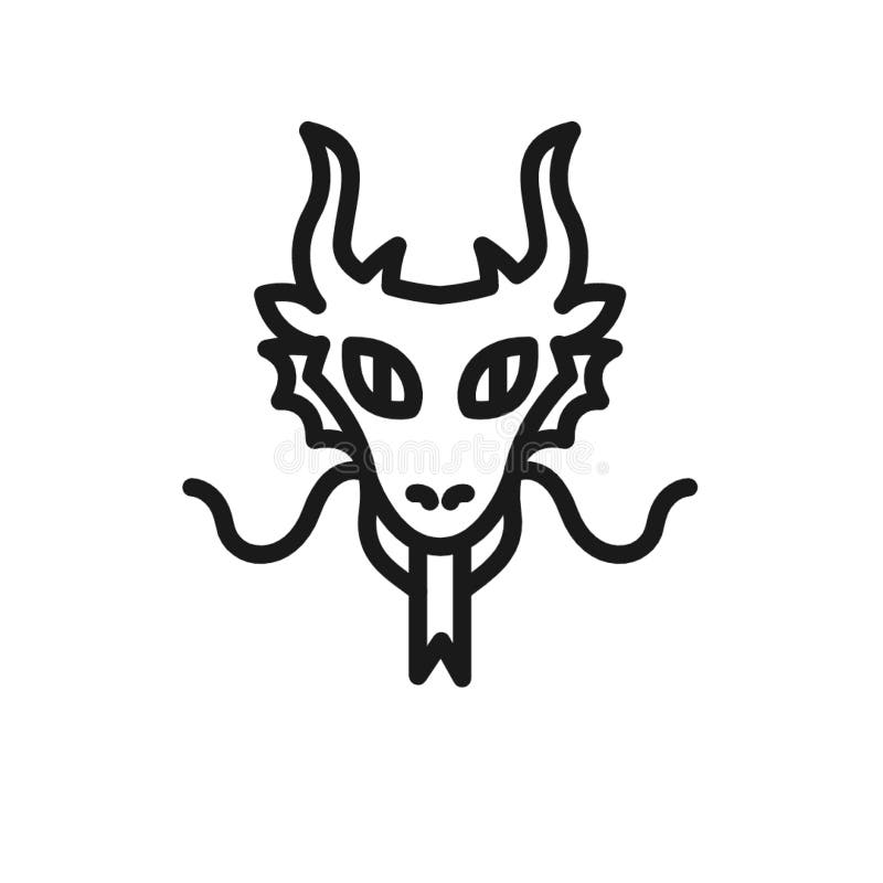 Illustration of a Face of a Dragon Tree Stock Illustration ...