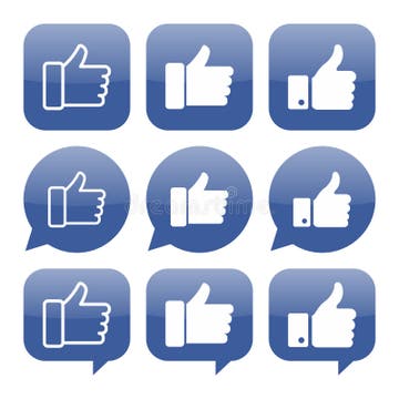 Facebook Like Icon Vector Collection Editorial Stock Photo ...