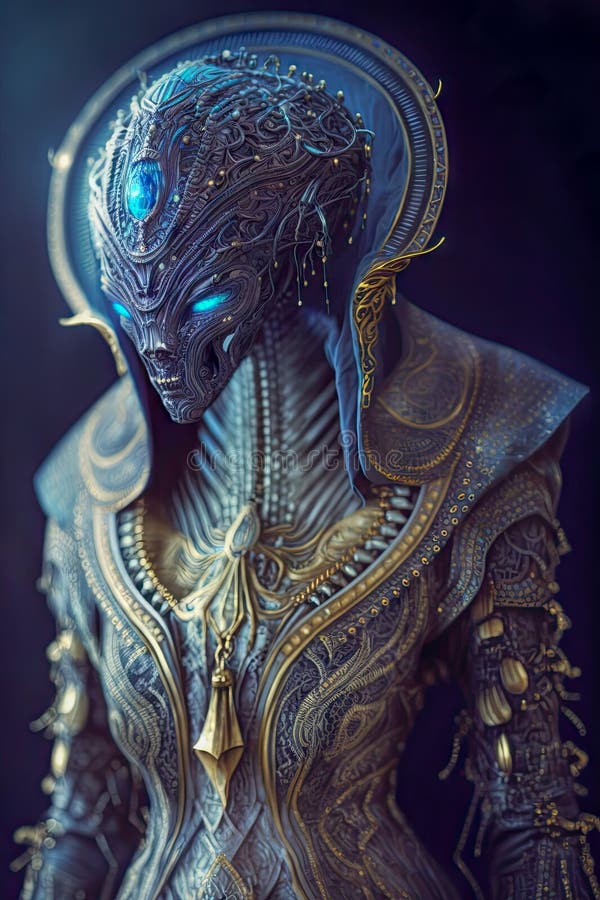 Illustration of the Fantastic Alien Stock Illustration - Illustration ...