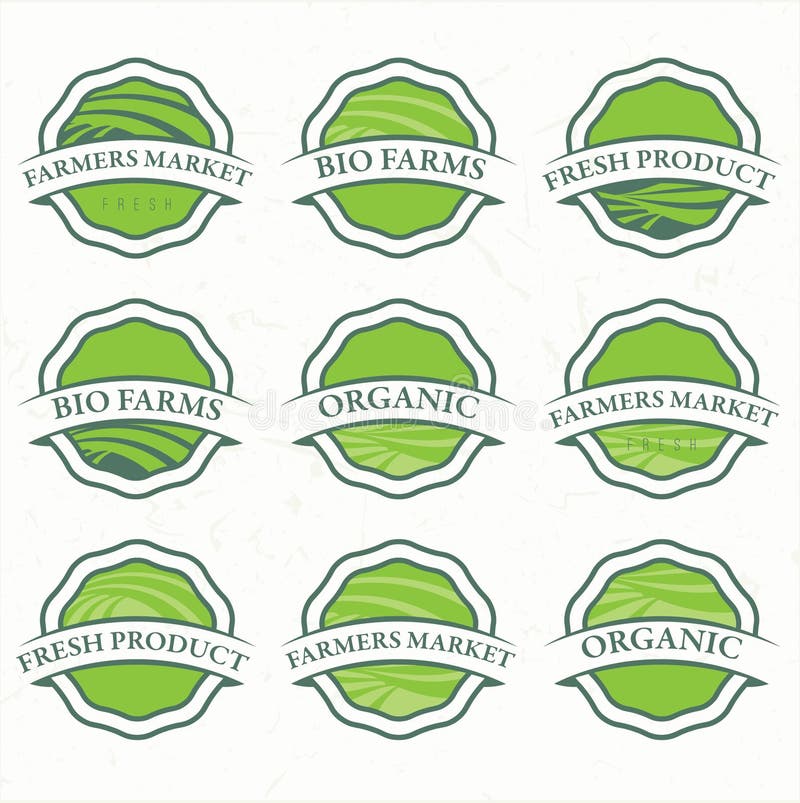Illustration Farm Labels. Vector Stock Vector - Illustration of design ...