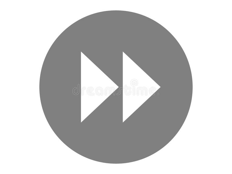 Illustration of Fast Forward Button Icon Stock Image - Illustration of ...