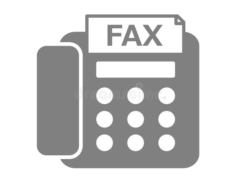 Illustration of fax icon stock illustration. Illustration of technology ...