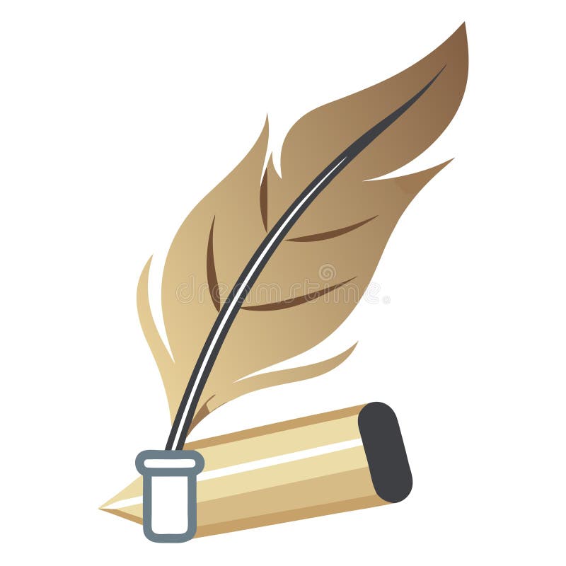 Feather Quill and Stylized Pencil: Writing, Education, and Creative ...