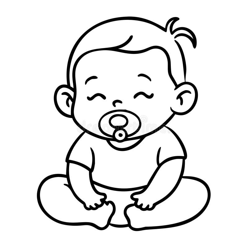 Adorable Baby Pacifier Vector Illustration for Nursery Decor and Baby ...