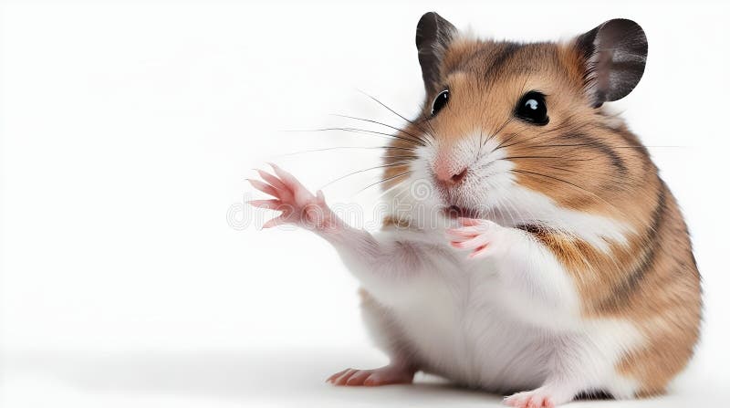 Hamster in Horror, Funny and Clever Hamster with a Cute Face Stock ...