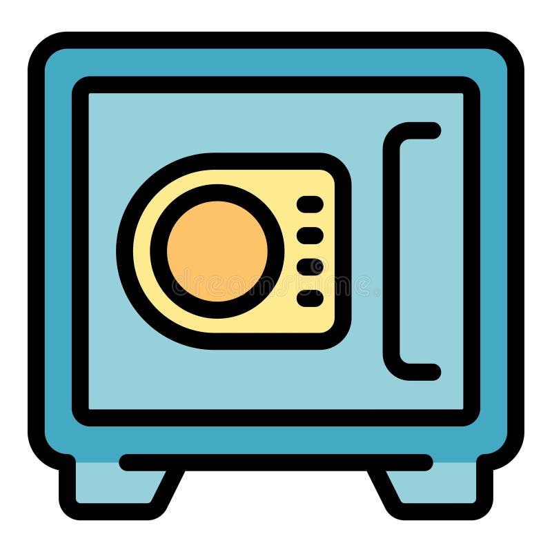 Blue Metal Safe with Combination Lock Protecting Valuables Stock ...