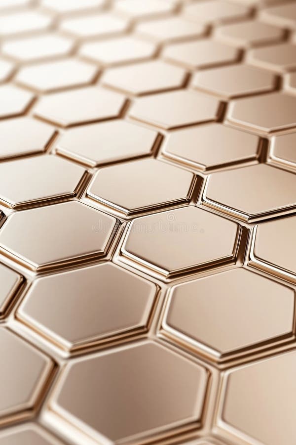 Abstract Hexagonal Patterns in Organic Shades for Eco-conscious and ...