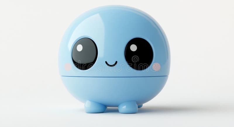 This Illustration Features a Cute Cartoon Security Camera Colored in ...