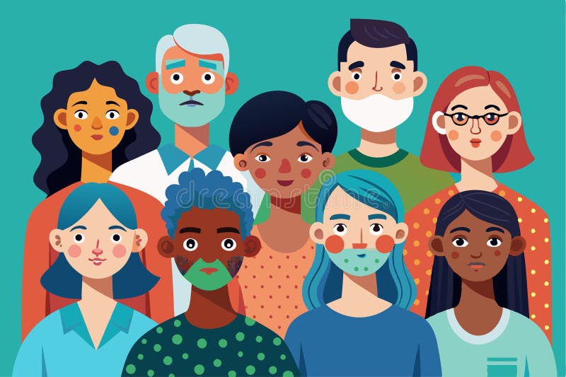 This Illustration Features a Diverse Group of People with Visible Skin ... This Illustration Features a Diverse Group of People with Visible Skin ...
