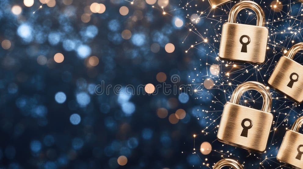 The Illustration Features Multiple Padlock Icons Connected through a ...