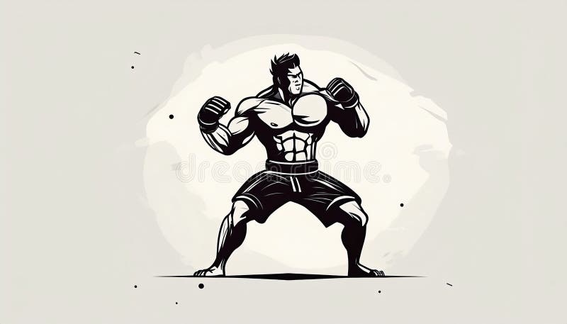 Mixed Martial Arts Fighter in a Dynamic Pose Showcasing Strength and ...