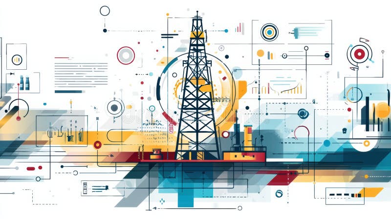Digital Representation of an Oil Rig Integrated with Modern Technology ...